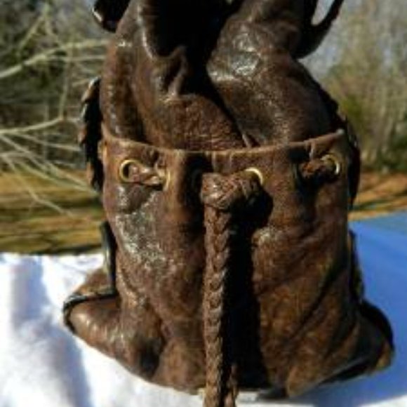 Kooba | Bags | Kooba Brown Distressed Pebbled Leather Sienna Handbag ...